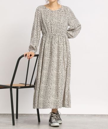 レーヨンVネックワンピース長袖/176138 | [公式]グローバルワークスマイルシードストア（GLOBAL WORK Smile Seed ...