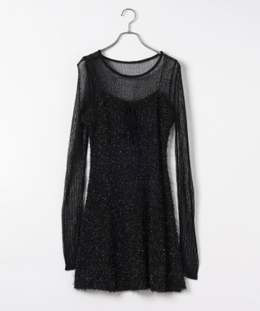 【予約】ラメシャギーニットワンピース2P | [公式]ヘザー（Heather）通販