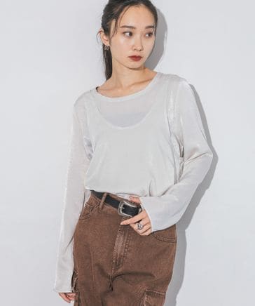 ビンテージサテン2P LS | [公式]ジーナシス （JEANASIS）通販