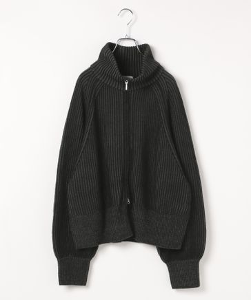 【WEB先行予約】7ゲージ配色リブZIPカーディガン | [公式]レプシィム （LEPSIM）通販