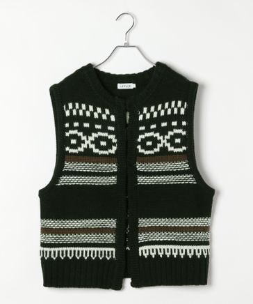 【WEB先行予約】5ゲージノルディック柄ベスト | [公式]レプシィム （LEPSIM）通販