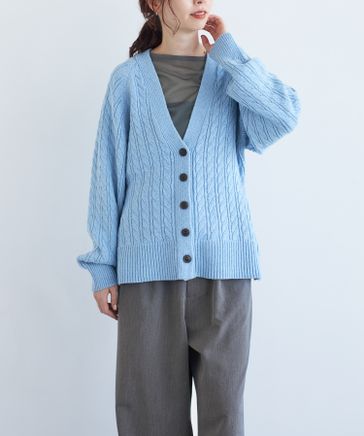 【WEB先行予約】【FOR I SERIES】7ゲージケーブルカーディガン | [公式]レプシィム （LEPSIM）通販