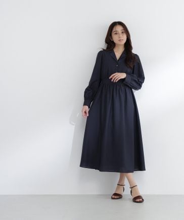フロントボタン開襟ワンピース | [公式]NATURAL BEAUTY BASIC（ナチュラルビューティベーシック）通販