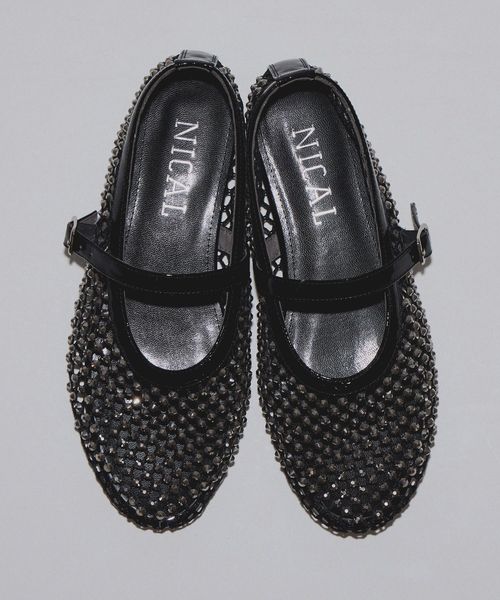 ラインストーン付きメッシュパンプス / 554110 | [公式]NICAL（ニカル）通販