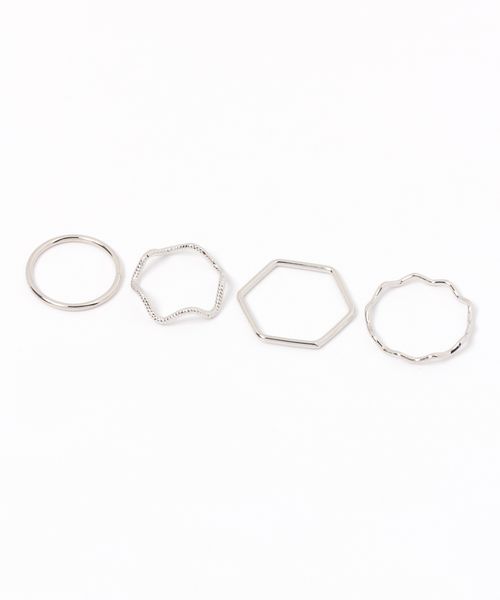 4SETメタルリング[tiny tiny(ティニーティニー)] | [公式]ニコアンド（niko and ...）通販